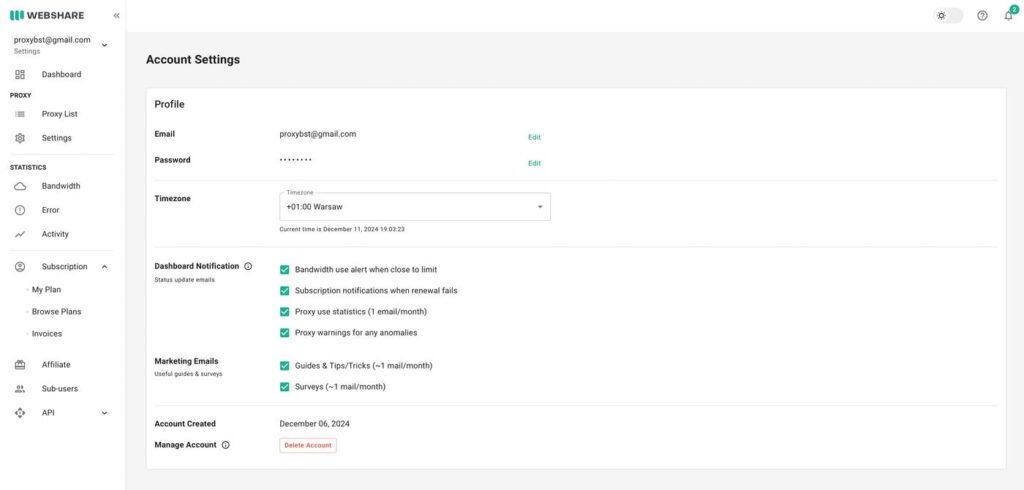 Webshare Proxy Provider Review: Free and Premium Proxy Options